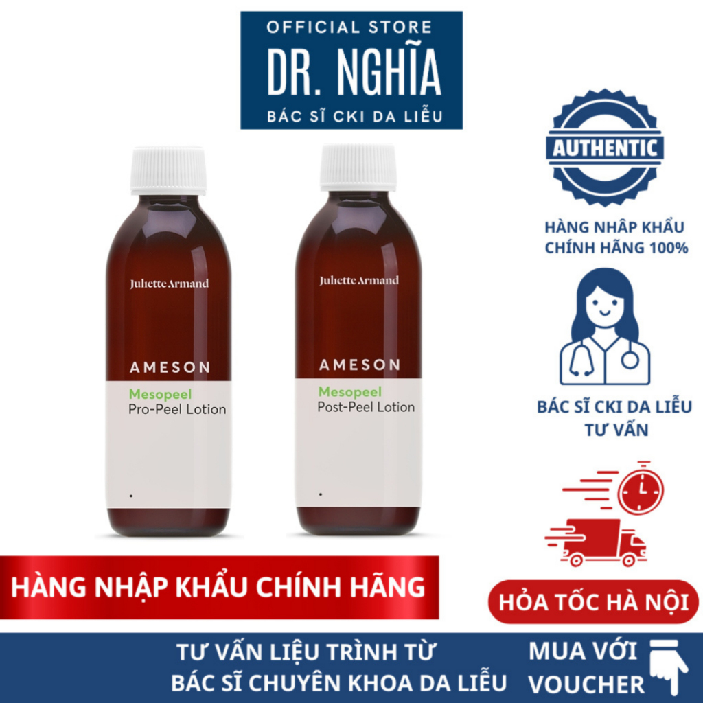 Dung dịch chuẩn bị, cân bằng da trước sau peel, trung hòa peel Juliette ...