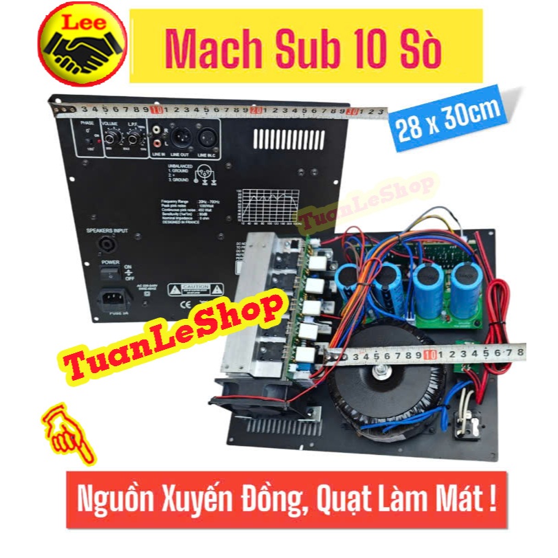 MẠCH SUP 10 SÒ NGUỒN ĐỒNG XUYẾN KÍCH THƯỚC 28x30CM, MẠCH SUB 10 SÒ CHƠI ...