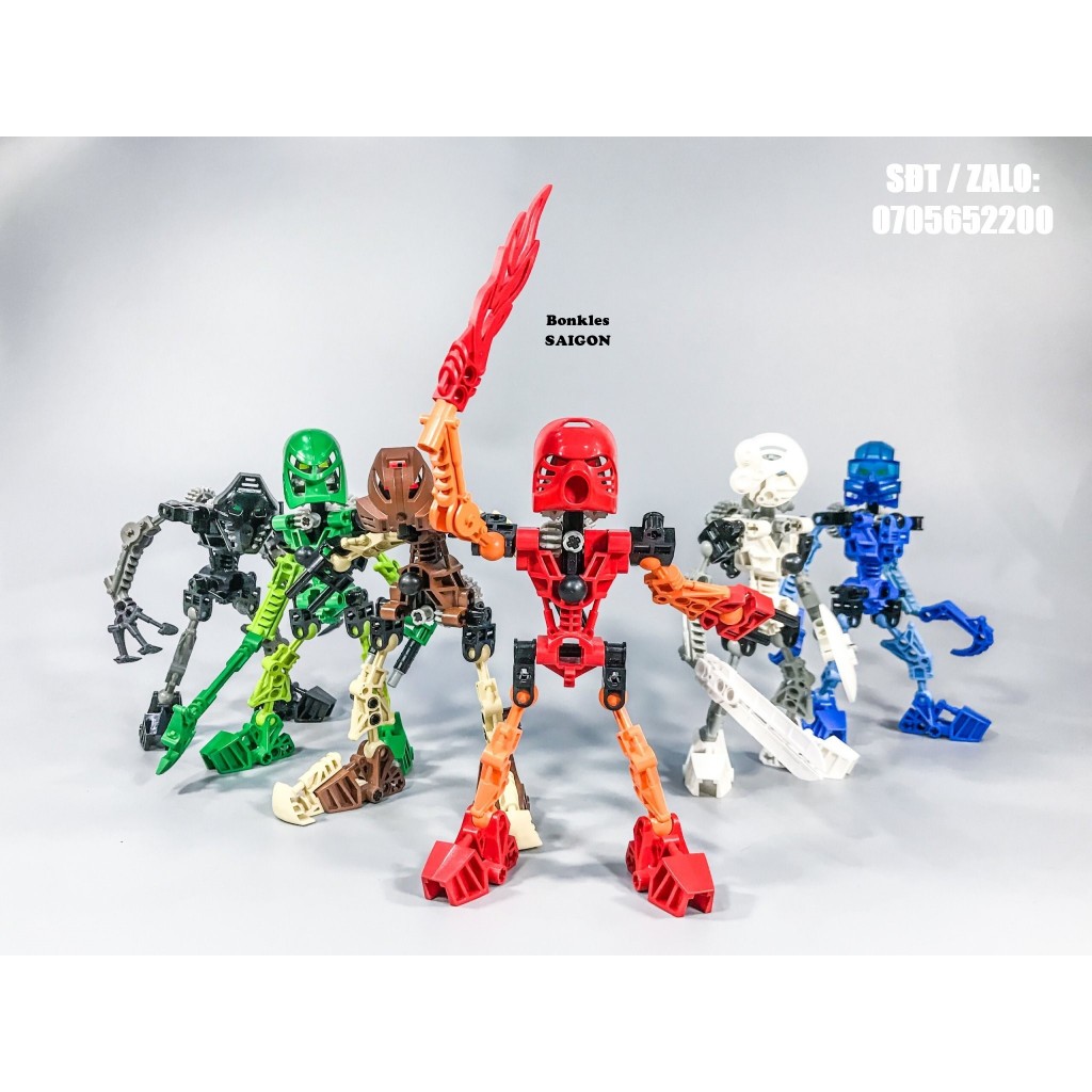 LEGO Bionicle: 6 Toa Mata Pohatu 8531 Onua 8532 Gali 8533 Tahu 8534 ...