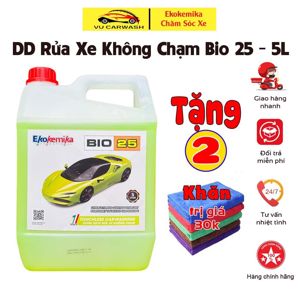 Nước Rửa Xe Không Chạm - Dung Dịch Rửa Xe Ô tô, Xe Máy Ekokemika Bio 25 ...