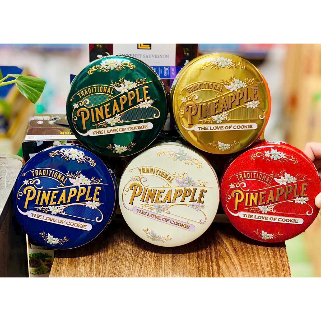 (Sỉ IB)_ Bánh Pineapple Thái Lan hộp thiếc tròn | Shopee Việt Nam