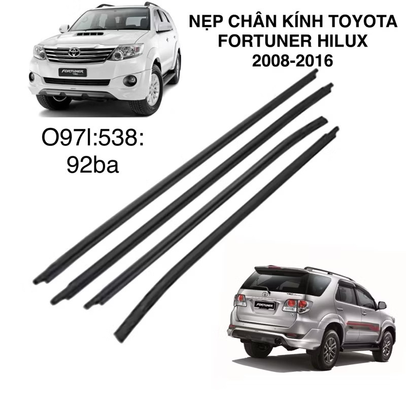 NẸP CHÂN KÍNH TOYOTA FORTUNER HILUX 2008-2016 cao cấp 68161-0k010 68162 ...