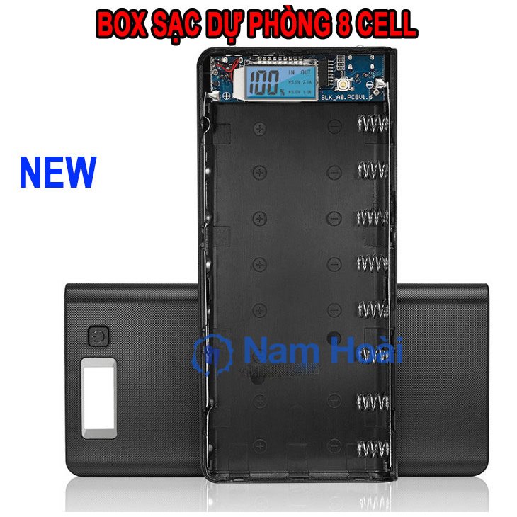 Box sạc dự phòng 8 cell A8 5v2a in TypeC LCD chưa kèm pin (MẪU MỚI) | Shopee Việt Nam