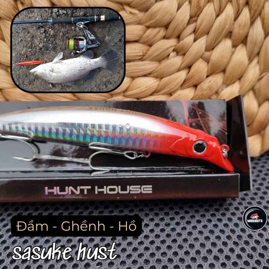 Mồi câu cá Nhồng,cá Chẽm sasuke hust 10cm/18gram - Mồi câu lure nhạy cá ...