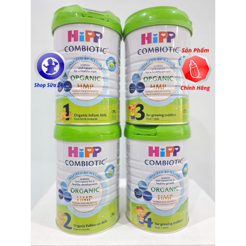 Sữa HiPP ORGANIC HMP Mẫu Mới Số 1, Số 2, Số 3, Số 4 Lon 800G | Shopee Việt Nam