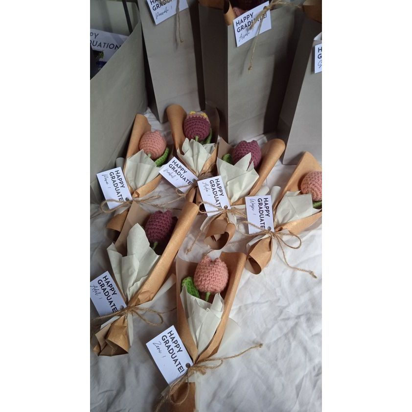 Hoa tulip len handmade đủ màu | Shopee Việt Nam