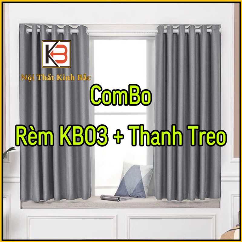 [ ComBo Rèm Cửa KB03 + Thanh Đa Năng ] Rèm Điều Hòa, Rèm vải dày cản nhiệt cao cấp,rèm cửa sổ ...