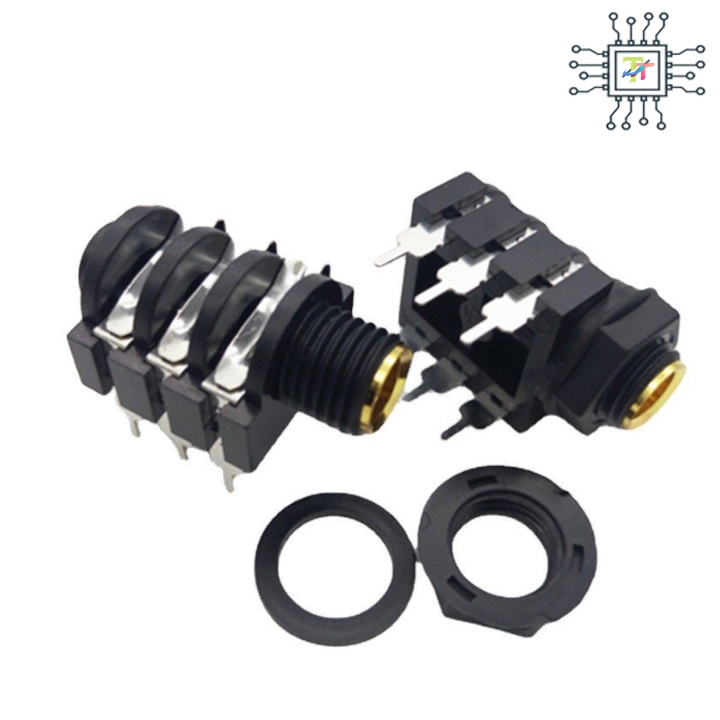 Chân cắm jack micro 6.35mm, ổ cắm jack micro 6.35 Loại Tốt | Shopee ...