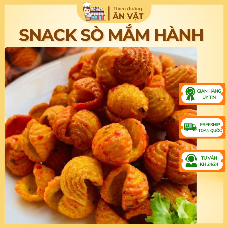 💌CỰC NGON💌 Snack Sò Mắm Hành Giòn Giòn Cay Cay - Đồ Ăn Vặt NGON STORE ...