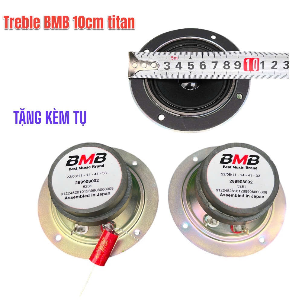 LOA TÉP BMB 10CM XƯƠNG 7 MÀU TITAN ( TẶNG TỤ XỊN ) CHỐNG CHÁY - LOA TRÉP BMB - LOA TREBLE GIẤY ...