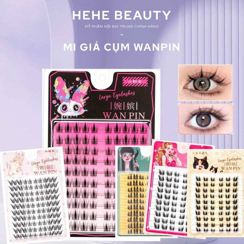 WAN PIN - Mi giả Anime tách cụm Wanpin, mi thỏ katun dễ thương | Shopee ...