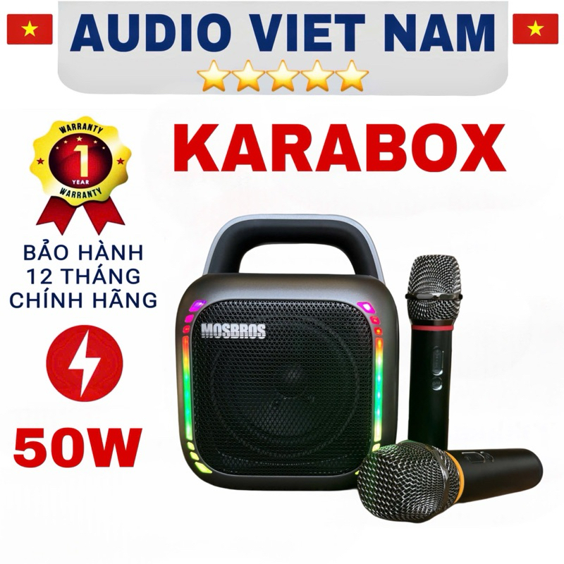LOA KARABOX BLUETOOTH CHUYÊN KARAOKE CÔNG SUẤT 50W HÀNG CHÍNH HÃNG BẢO ...