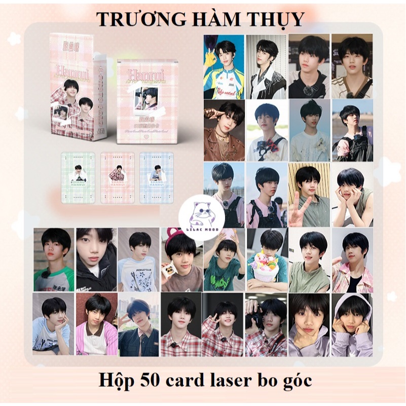 (sẵn-2024) Trương Hàm Thụy / TF gia tộc f4 | Hộp thẻ card laser 50 tấm ...