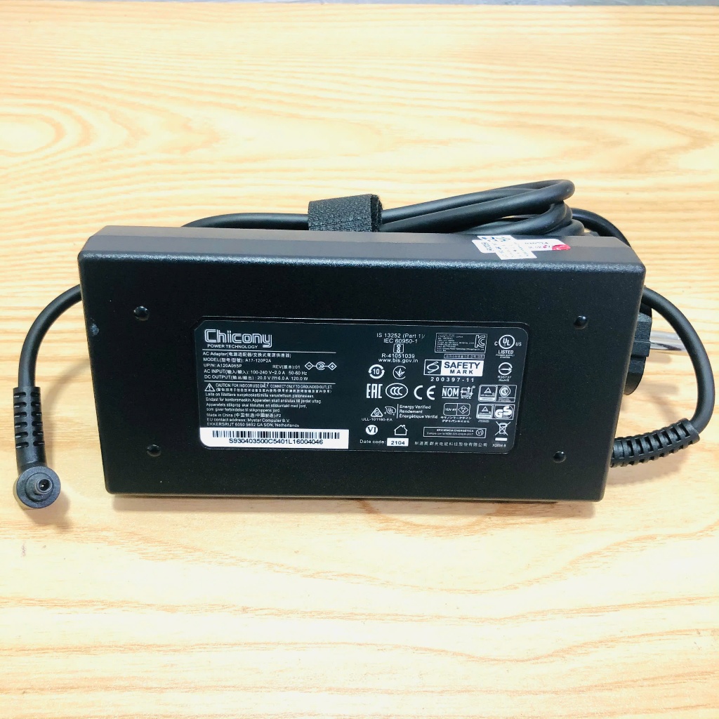 Sạc laptop MSI 20V - 6A 120W cho máy Gf63 Thin 10SC 11Uc 11Uc-261 11Ud ...