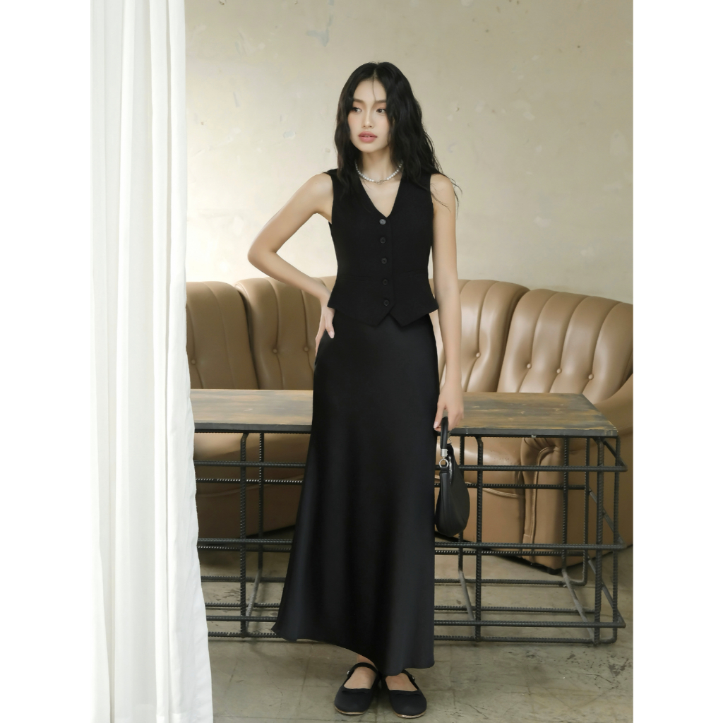 Chân váy lụa đuôi cá dáng dài thiết kế sang trọng, tôn dáng - KOOKY ...