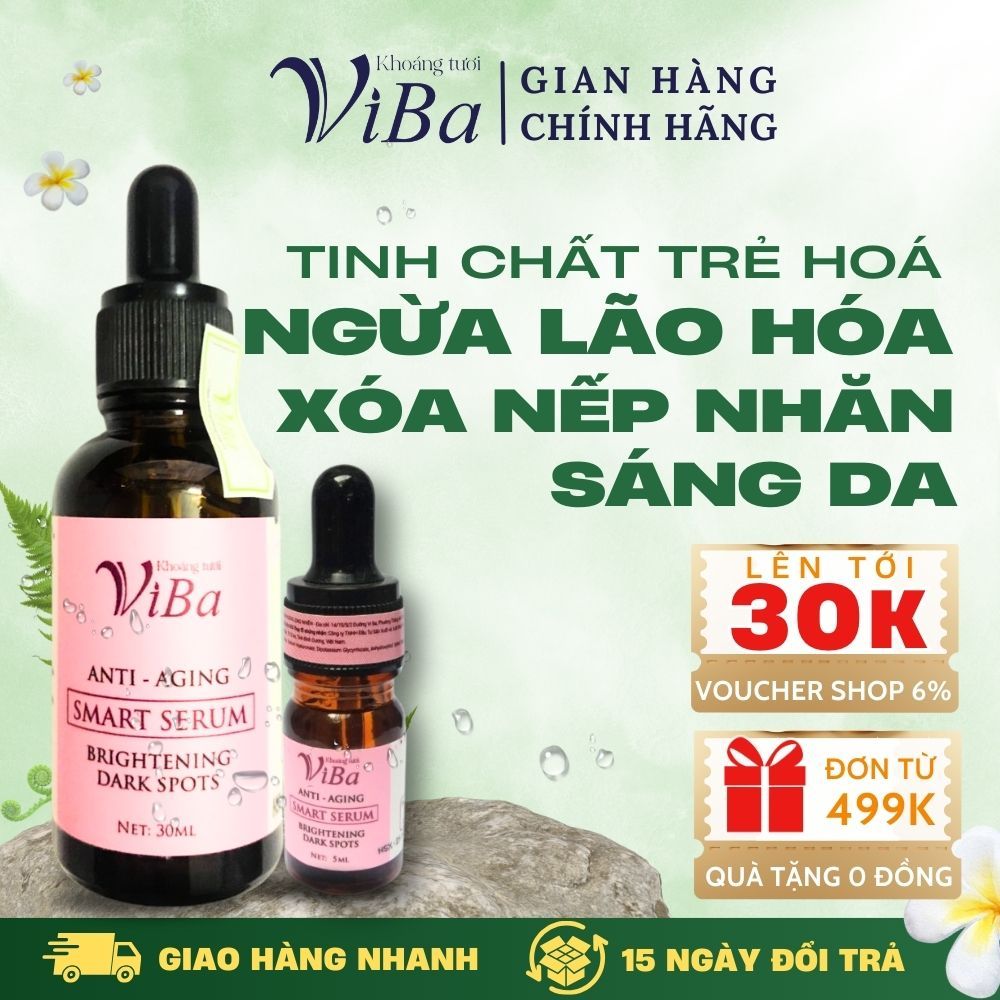 Tinh chất trẻ hóa viba dưỡng ẩm, sáng da, ngừa lão hóa, mờ nếp nhăn đều màu da Viba | Shopee ...