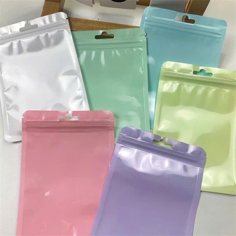 10 CHIẾC TÚI ZIP MÀU PASTEL | Shopee Việt Nam