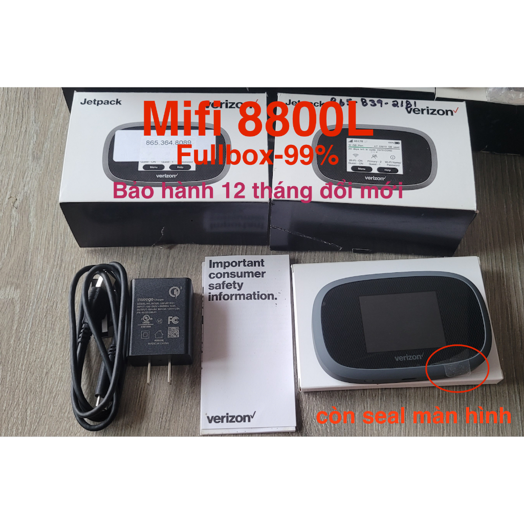 Mifi 8800L: Bộ Phát Wifi 4G Verizon Inseego Jetpack MiFi 8800L - Tốc độ 4G lên tới 1,2Gbps - Pin ...