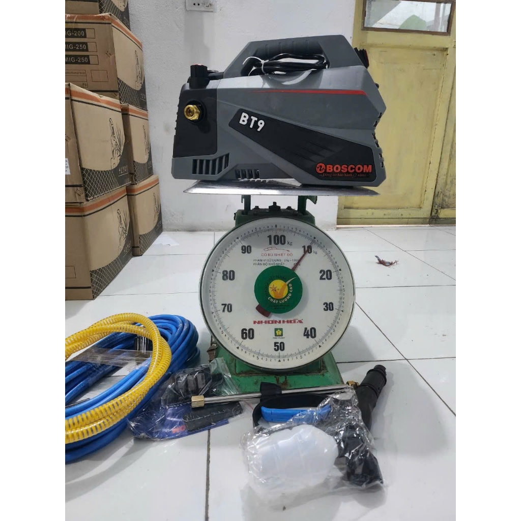 Máy rưa xe boscam bt9 co nút chỉnh áp động cơ lõi đông bao hanh 24 tháng | Shopee Việt Nam