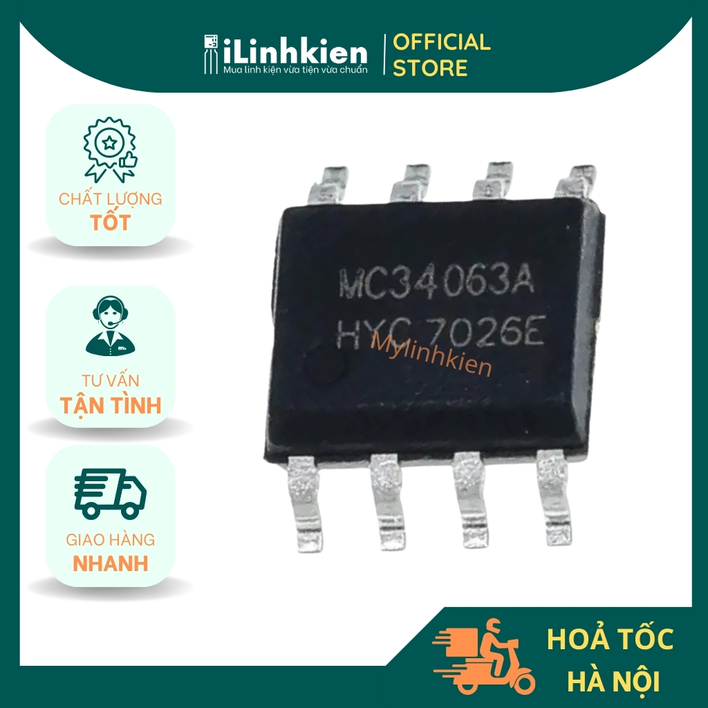 Ic chức năng MC34063 063AC SOP-8 DC-DC Converter chính hãng ST | Shopee ...