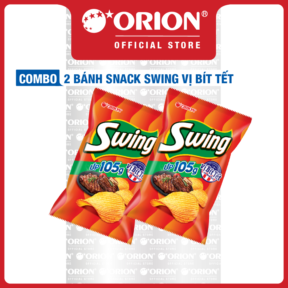 Combo 2 Bánh Snack ORION Khoai Tây Swing vị Bíttết Kiểu New York 105G ...