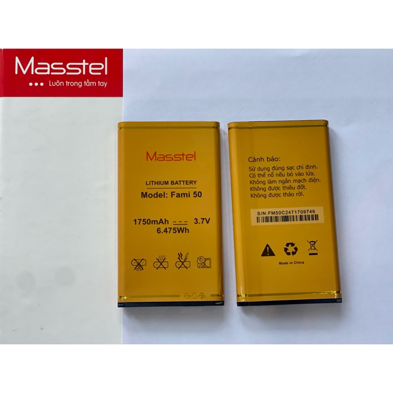 Pin điện thoại Masstel FAMI50 ; FAMI 50 chính hãng | Shopee Việt Nam