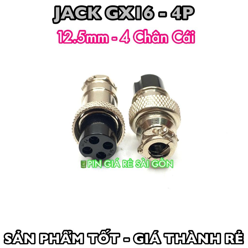 Jack GX16 - 4P 12.5mm 4 chân cái (PGRSG) | Shopee Việt Nam