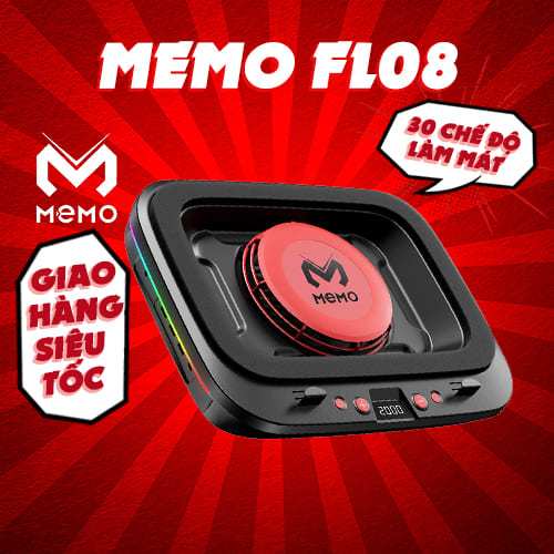 Tản nhiệt laptop gaming MEMO FL08 mới cùng 30 chế độ điều chỉnh gió màn ...