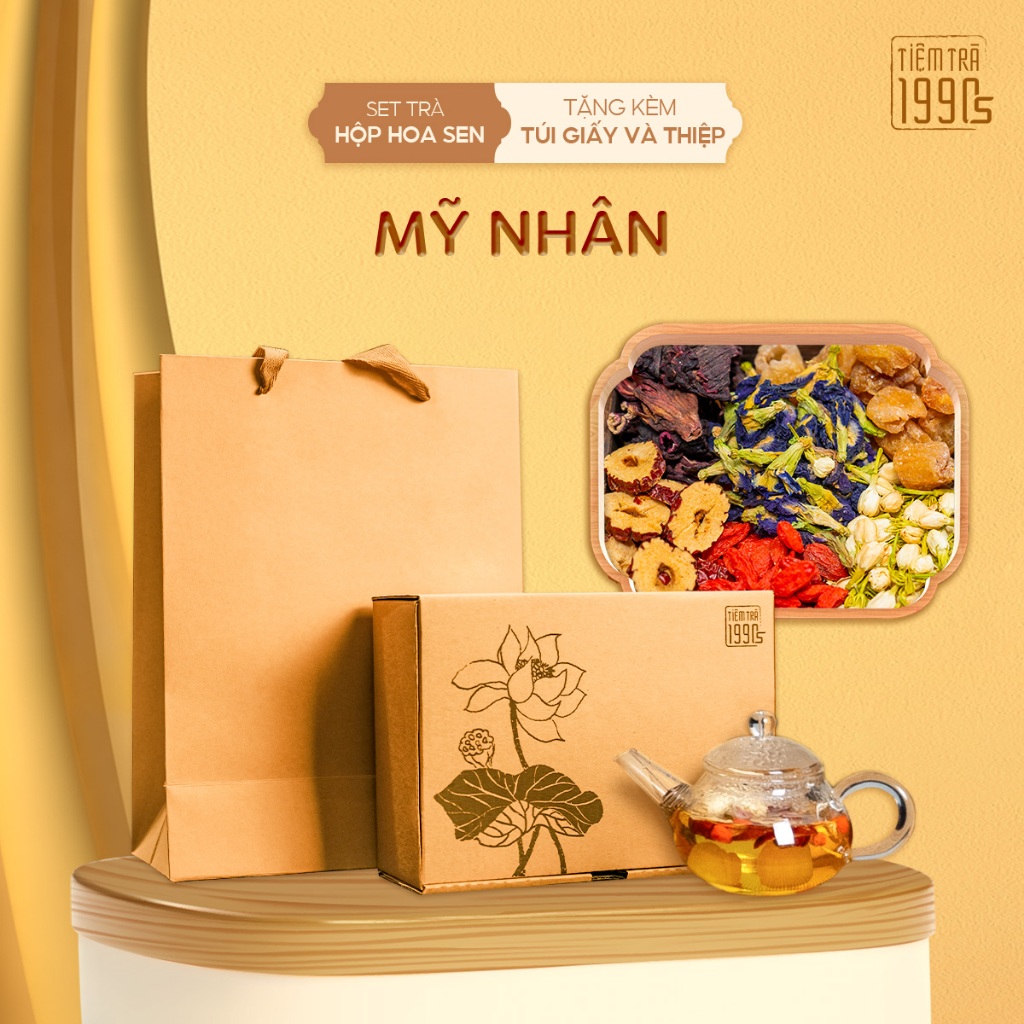 Set Trà Mỹ Nhân dưỡng nhan đẹp da, trà hoa thảo mộc thanh lọc cơ thể, thanh nhiệt, chống lão hóa ...