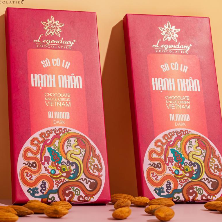 Sô cô la hạnh nhân Thanh bar 80g - Legendary Snack Socola Ăn Vặt Food ...