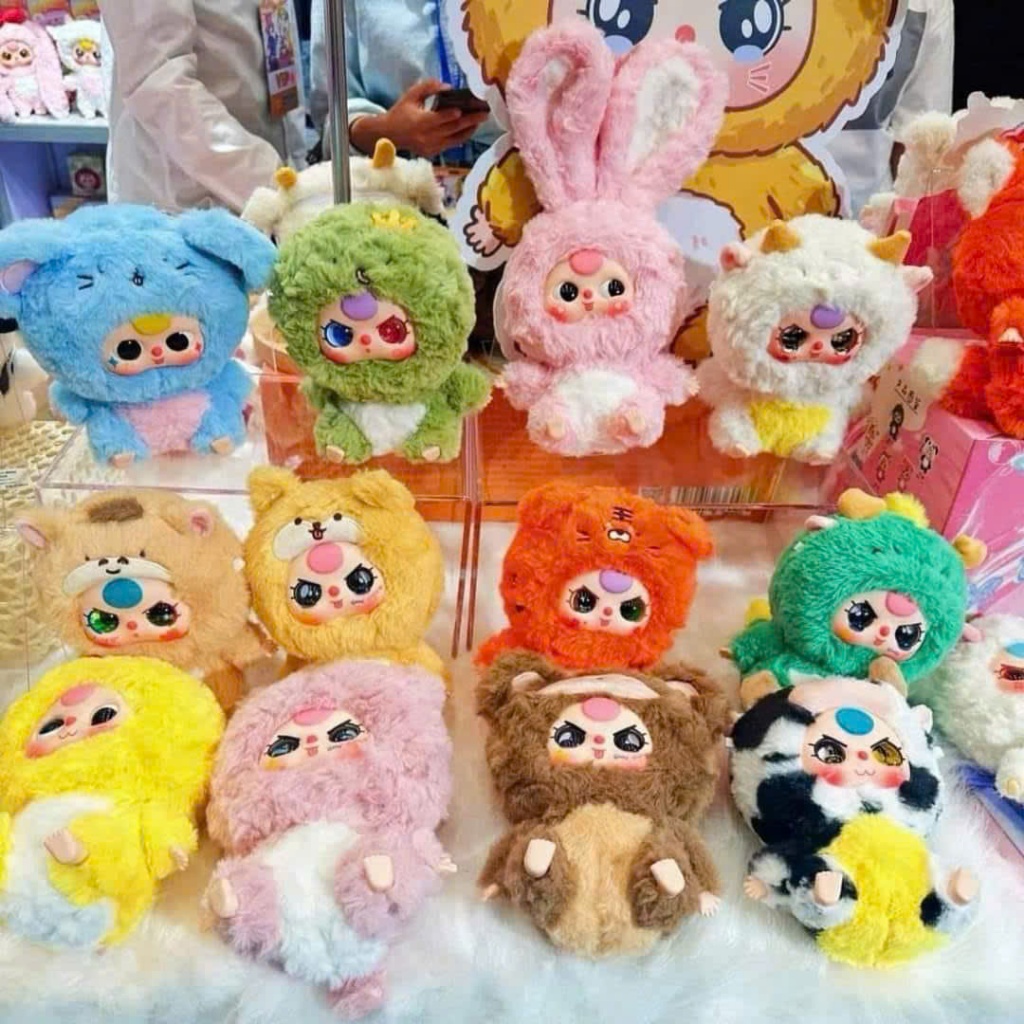 Baby Three V3 , 12 con giáp , đầu to - Full set 6 nhân vật siêu to ...