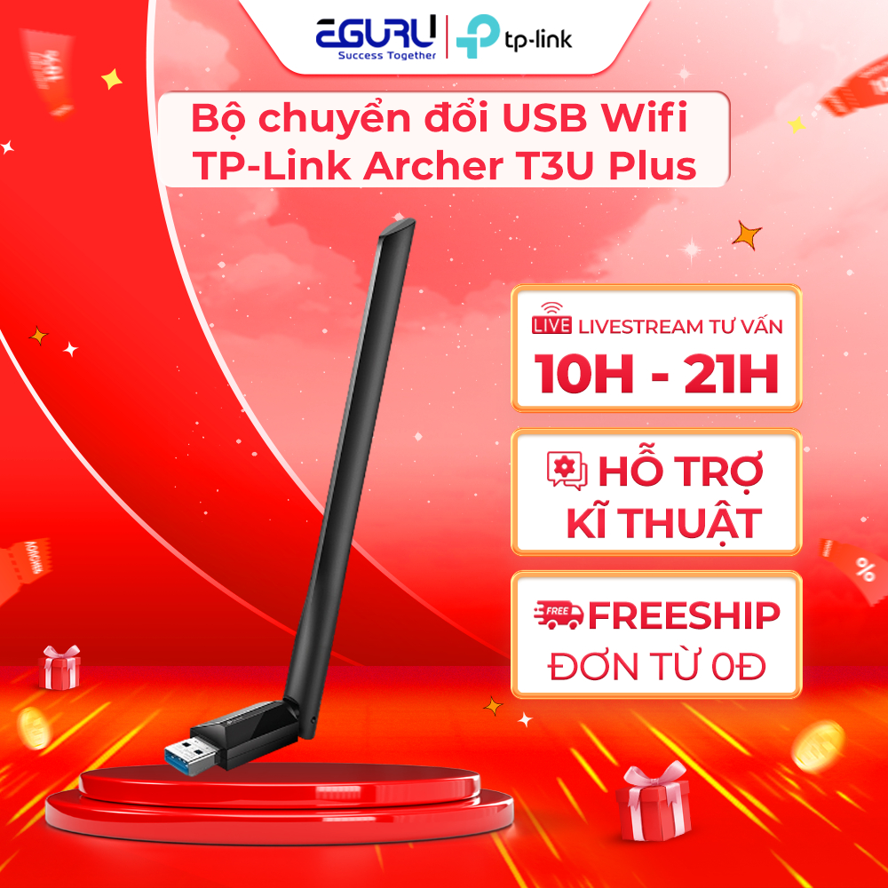 Bộ chuyển đổi USB Wifi TP-Link Archer T3U Plus/T3U/ T3U Nano | Bảo hành ...