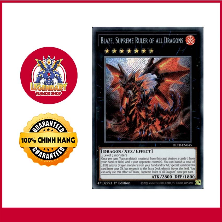 [Thẻ Bài Yugioh Chính Hãng] Blaze, Supreme Ruler of all Dragons ...