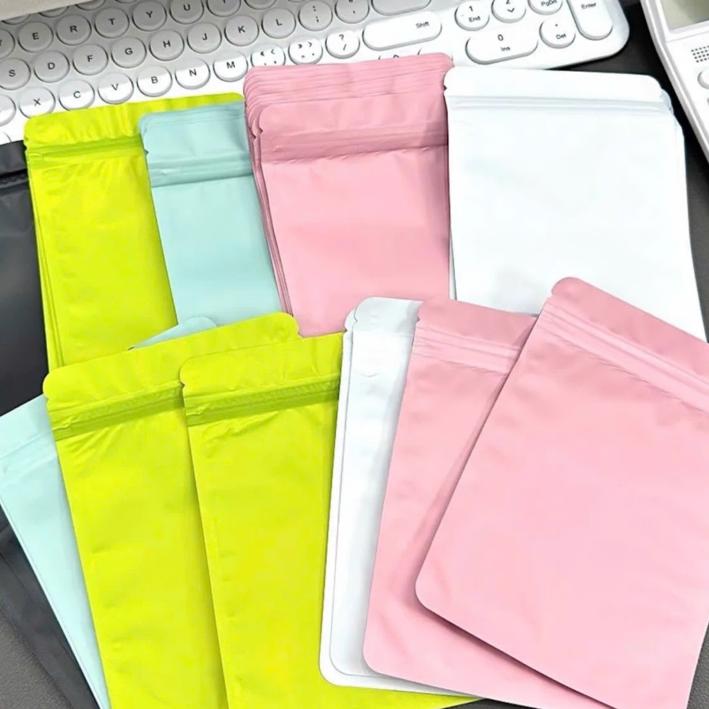 Túi Zip Trơn Màu Pastel Nhám Matte Kín 2 Mặt Có Thể Làm Blind Bag ...