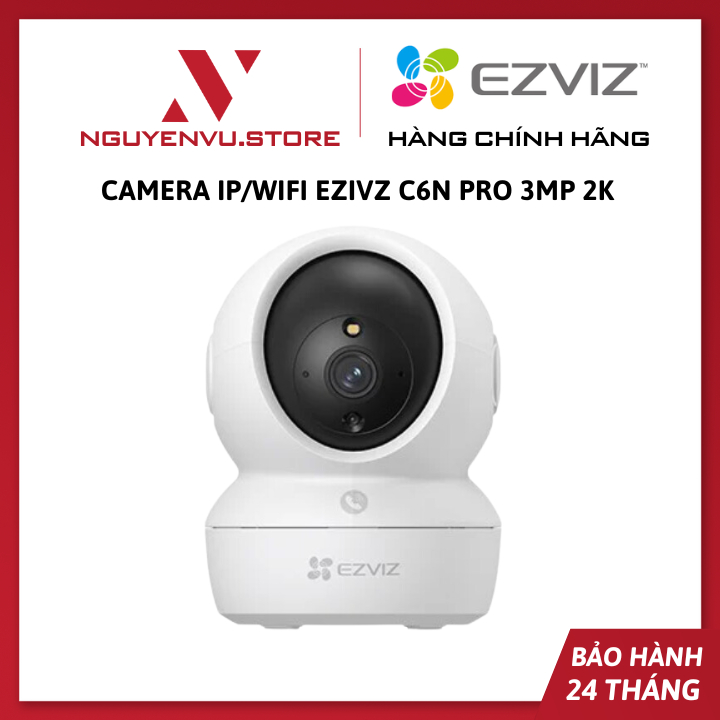 Camera IP/Wifi Ezivz C6N PRO 3MP 2K - Camera quay quét 360°- Đàm thoại ...