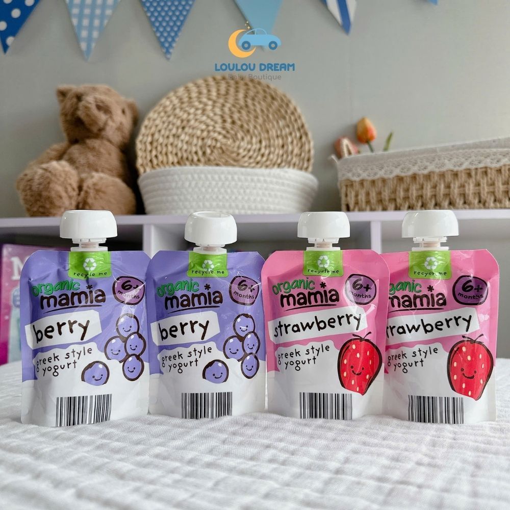 Sữa chua Hy Lạp Organic Mamia hữu cơ cao cấp Anh Quốc cho bé từ 6 tháng ...