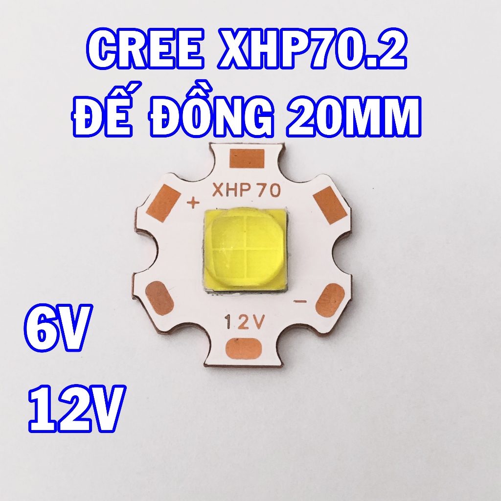 Led Cree XHP70 -2 điện áp 6/12V 30W đế đồng | Shopee Việt Nam