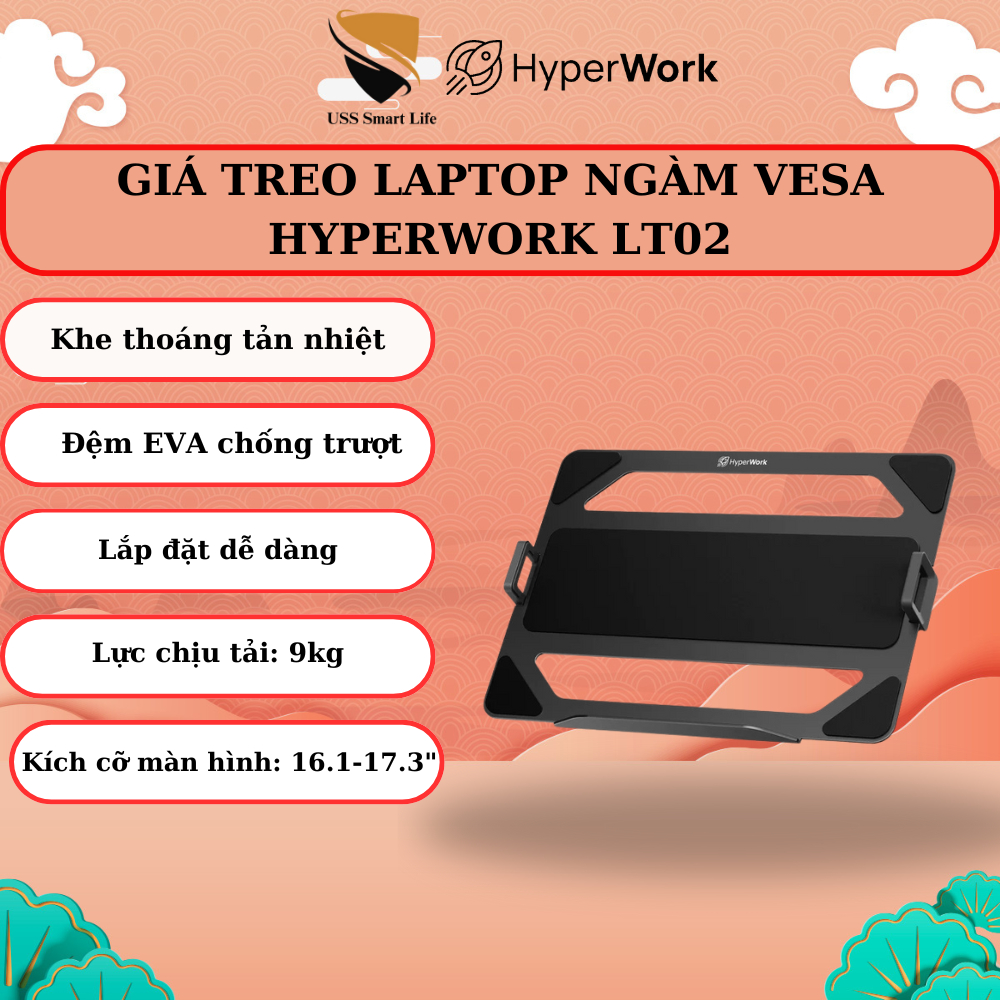 Giá treo Laptop Vesa HyperWork LT02 | Phụ kiện gắn laptop | Shopee Việt Nam