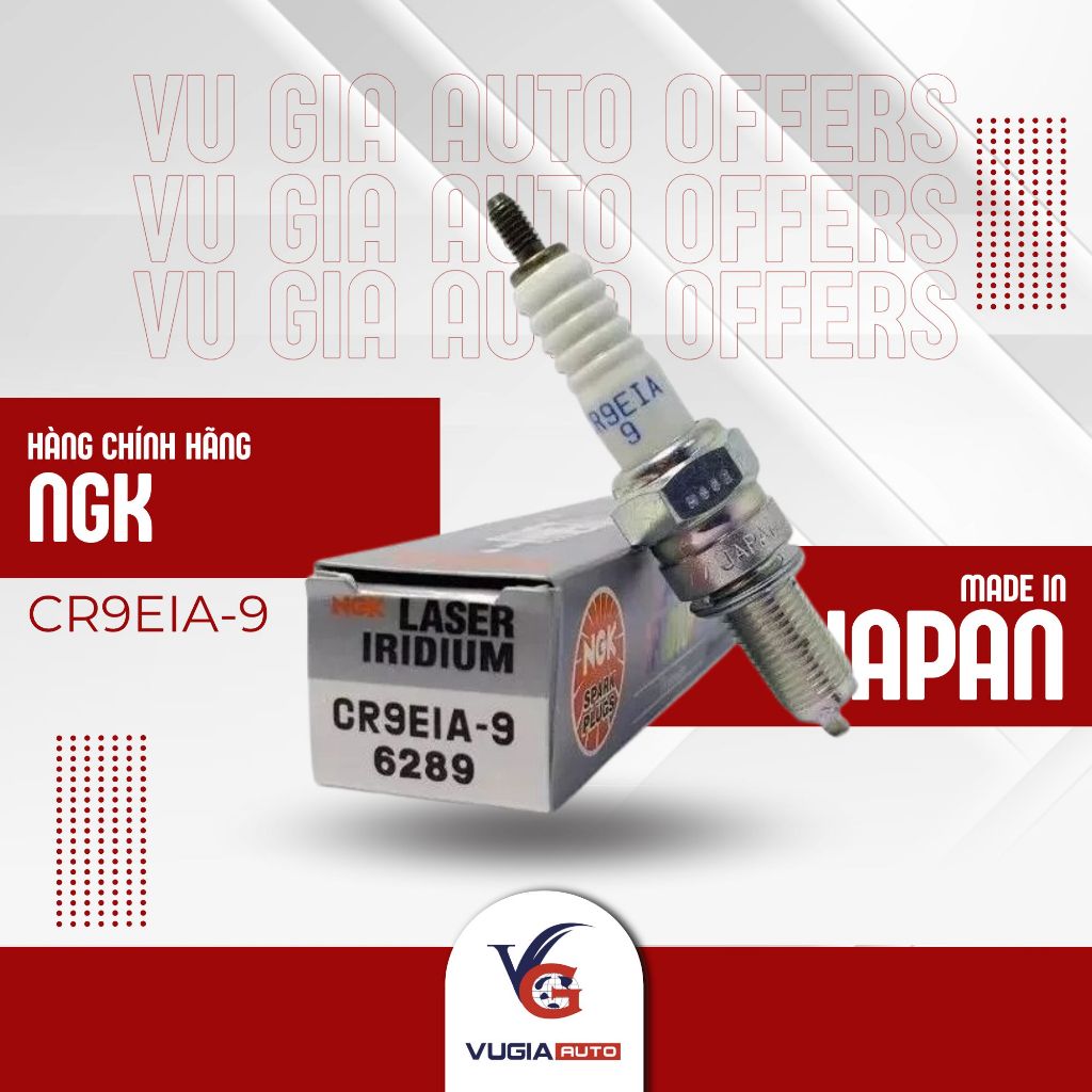 Bugi Laser Iridium NGK CR9EIA-9 [HÀNG CHÍNH HÃNG] cho SH150, Exciter 150, ZX10R, GSXR1000 ...