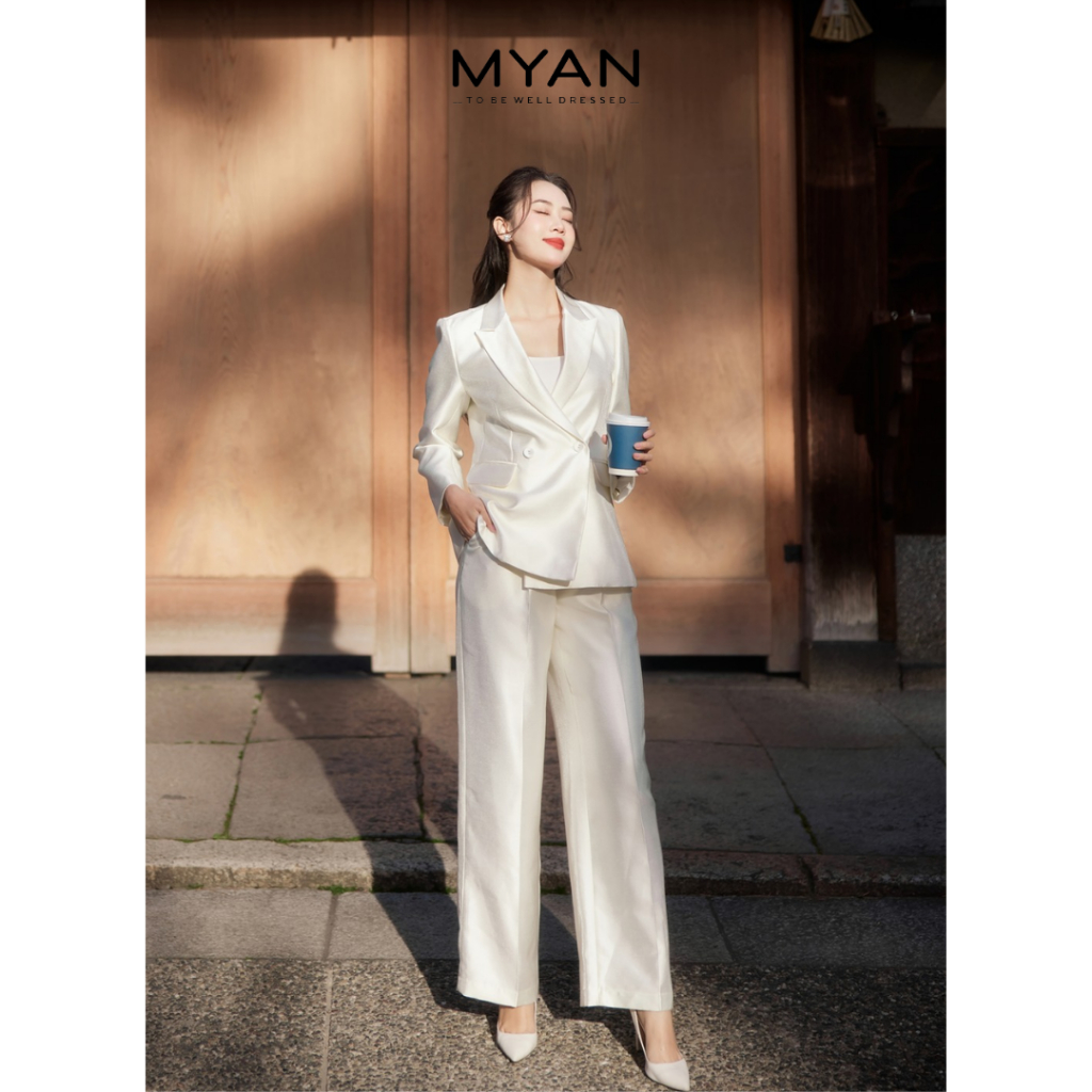 MYAN DESIGN Áo Vest Blazer Dáng Rộng Cao Cấp Tôn Dáng Phối Quần Suông ...