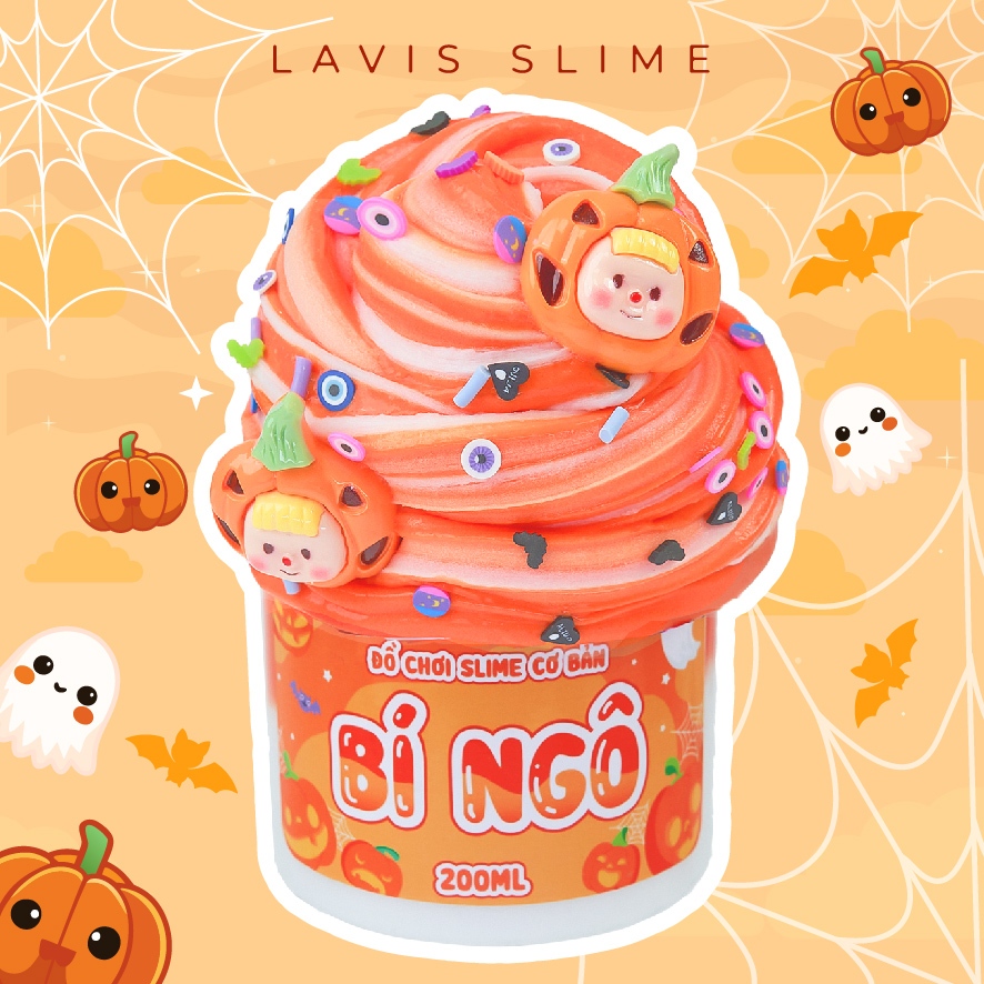 LAVIS SLIME - SLIME BÍ NGÔ 2 TẦNG - 200ml - PHIÊN BẢN MÙA HALLOWEEN ...