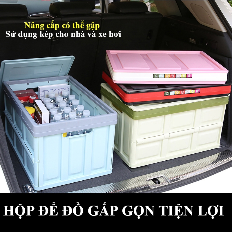 Hộp đựng đồ để cốp xe ô tô gấp gọn MYT Thùng đựng đồ để cốp xe ô tô có ...