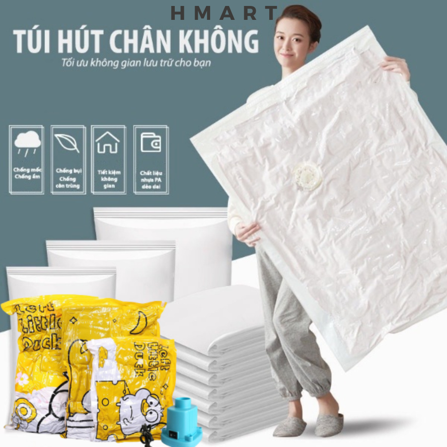 [XẢ HÀNG] Túi hút chân không 80x100cm Hmart - Túi zip đựng quần áo chăn ...