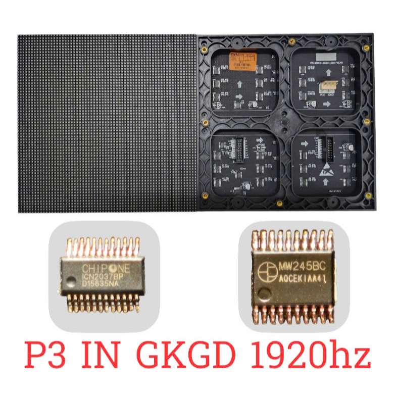 Combo 2 Tấm Module LED Màn Hình P3 Indoor CaiLiang 3840HZ-GKGD 1920HZ ...
