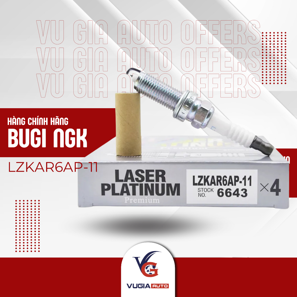 Bugi NGK LASER PLATINUM LZKAR6AP-11 [HÀNG CHÍNH HÃNG] Nissan Sunny ...