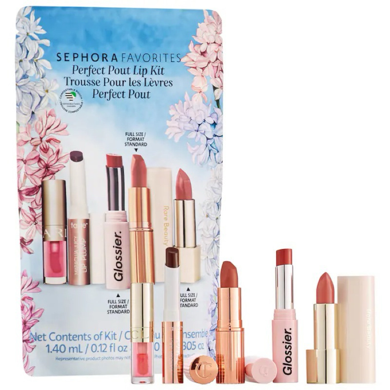 Set 5 thỏi son sephora favorites Perfect Pout Lip Kit | Shopee Việt Nam