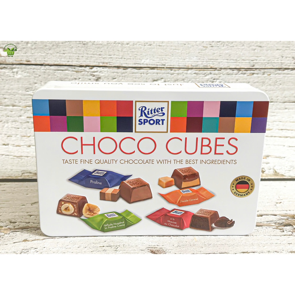 Kẹo Socola Có Nhân Ritter Sport Choco Cubes 4 vị - Hộp 192g | Shopee ...
