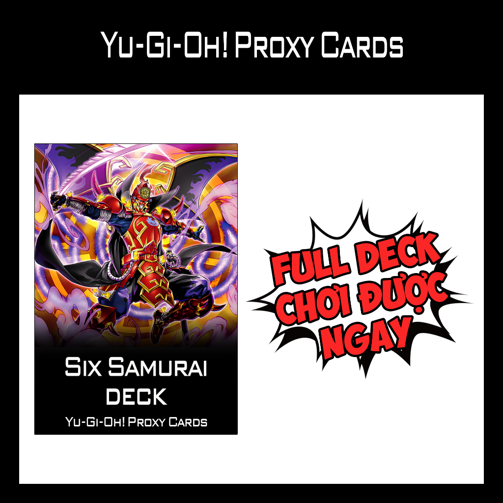 Bài YUGIOH - Six Samurai Deck - Bài IN 1 MẶT (60 Cards) | Shopee Việt Nam