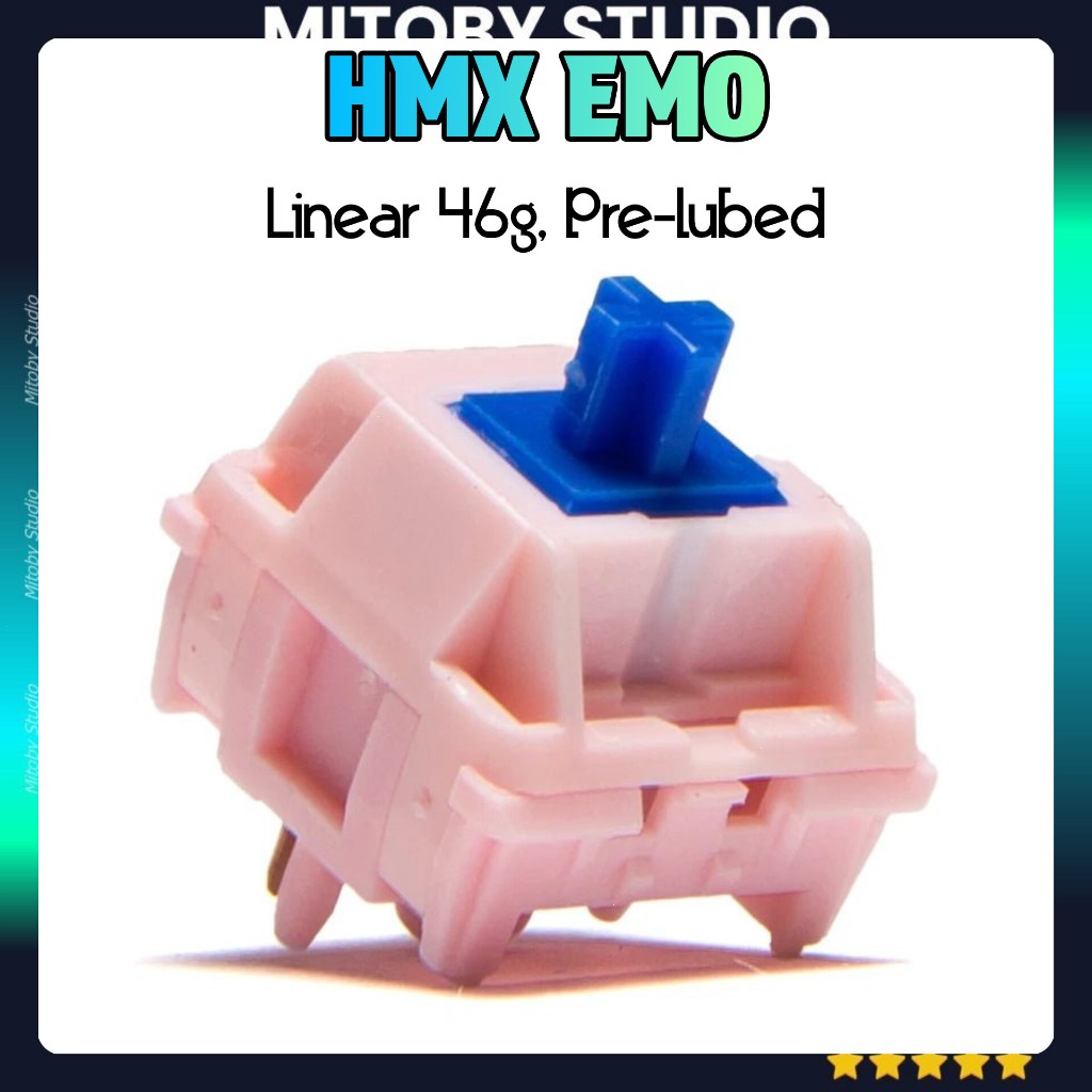 HMX EMO linear switch 48g 5pin công tắc bàn phím cơ stem dài Mitoby ...