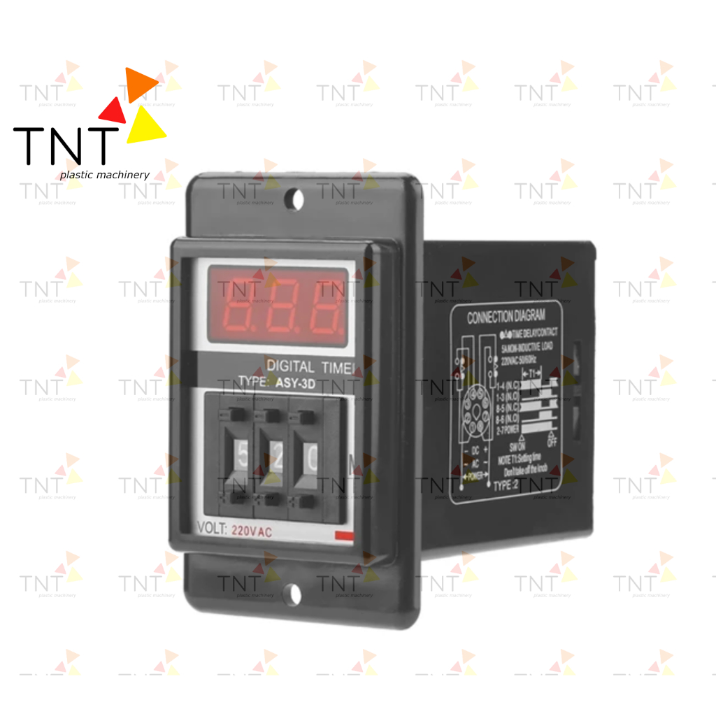 Timer thời gian ASY-3D /220V 0,1s-999m kèm | Shopee Việt Nam